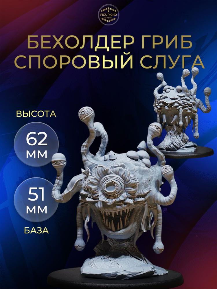 Бехолдер Гриб Споровый Слуга ( Shroom Doom) фигурка для настольных игр ...