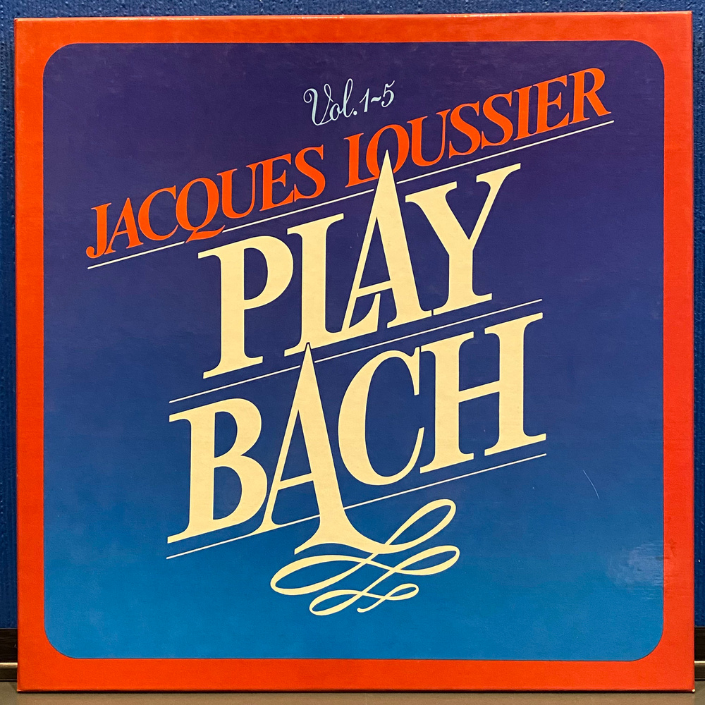 Jacques Loussier. Play Bach Vol 1-5. NM ПЕРВЫЙ ПРЕСС! 1978 5LP Box Set ...