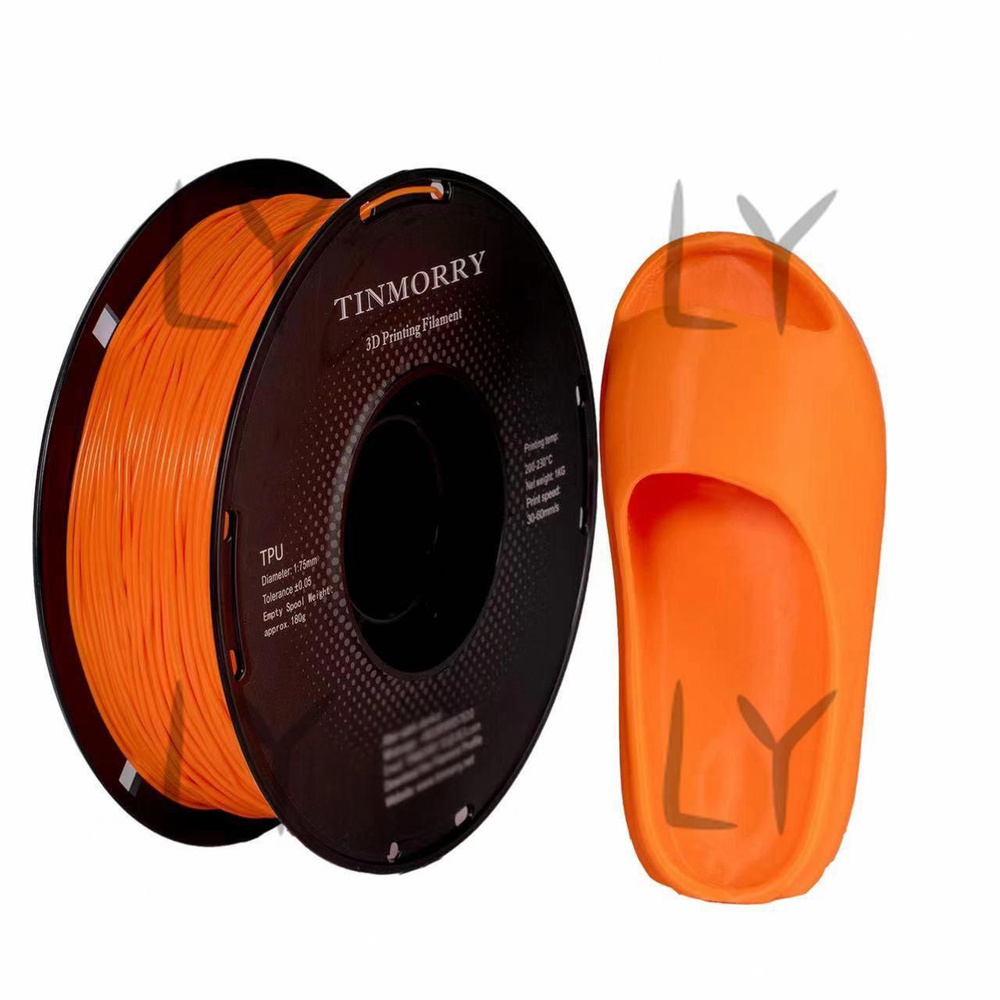 Пластик TPU для 3D принтера 95A, оранжевый купить на OZON по низкой ...