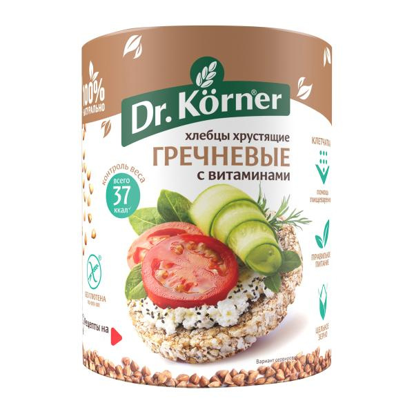Хлебцы гречневые с витаминами без глютена Dr.Korner 100г купить на OZON ...
