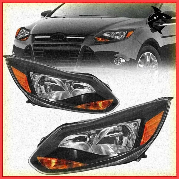 Фара автомобильная, 2 шт., арт. Для 2012-2014 Ford Focus, галогенные ...