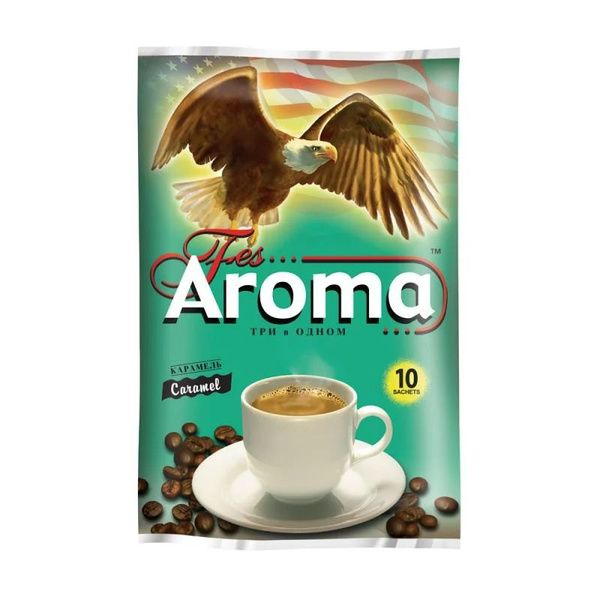 Напиток кофейный растворимый 3 в 1 "FesAroma", MacCoffee, карамель, 10 ...