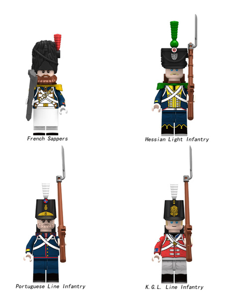 Набор минифигурок Солдаты серии Наполеоновские войны, Военные совместимы с конструкторами лего ...