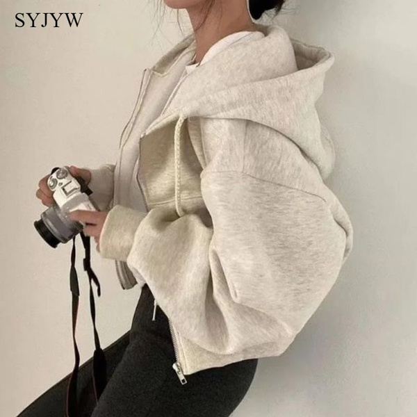 Толстовка Женский SYJYW серо-бежевый Другое Полиэстер, размер 44 Длинный Другое Китай купить c ...