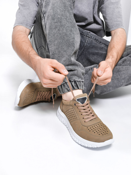 Ботинки полуботинки Мужской BELWEST оливковый, размер 40 Лето H Шнурки Без каблука Беларусь ...