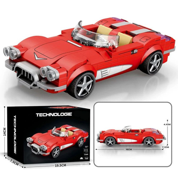 Конструктор NO.808 модель гоночного спортивного автомобиля,311 pcs. купить на OZON по низкой ...