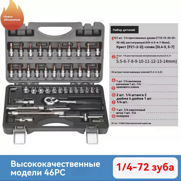 Набор инструментов для автомобиля и дома JNTRD 166 предметов купить на ...