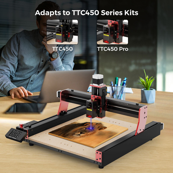 Twotrees TTC450 Pro Рабочая зона фрезерного станка с ЧПУ 460 x 460 x 80 ...