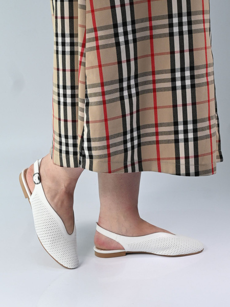 Босоножки Женский Ascalini Без каблука Натуральная кожа, размер 36 8 Лето Россия купить c ...