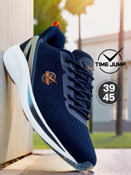 Кроссовки Мужской TimeJump Полиуретан, Текстиль Бег, Гимнастика, размер 44 G Демисезон Шнурки ...
