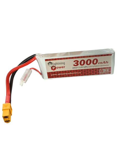 Аккумуляторная батарея LiPo для квадрокоптера 2S 3000mAh 160C XT60 ...