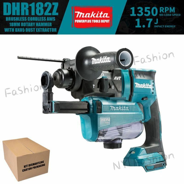 Makita DHR182Z+DX05 Бесщеточный аккумуляторный роторный молоток AWS 18MM 18 В купить на OZON по ...