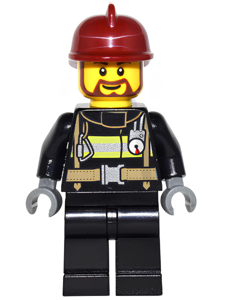 Минифигурка Lego Fire - Reflective Stripes with Utility Belt game015 U ...
