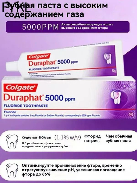 Colgate Зубная паста Duraphat 5000ppm, 51 г купить на OZON по низкой ...