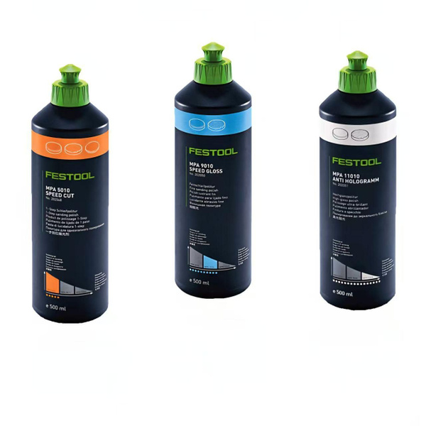 Набор из 3 полировальных паст FESTOOL MPA 5010, MPA 9010, MPA 11010 ...