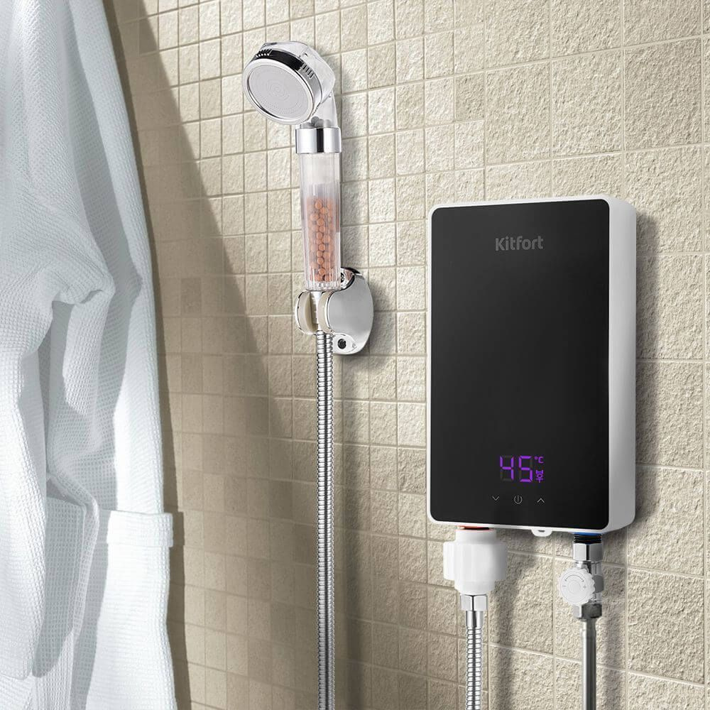 Водонагреватель проточный Kitfort КТ-4087 купить по выгодным ценам в интернет-магазине OZON ...