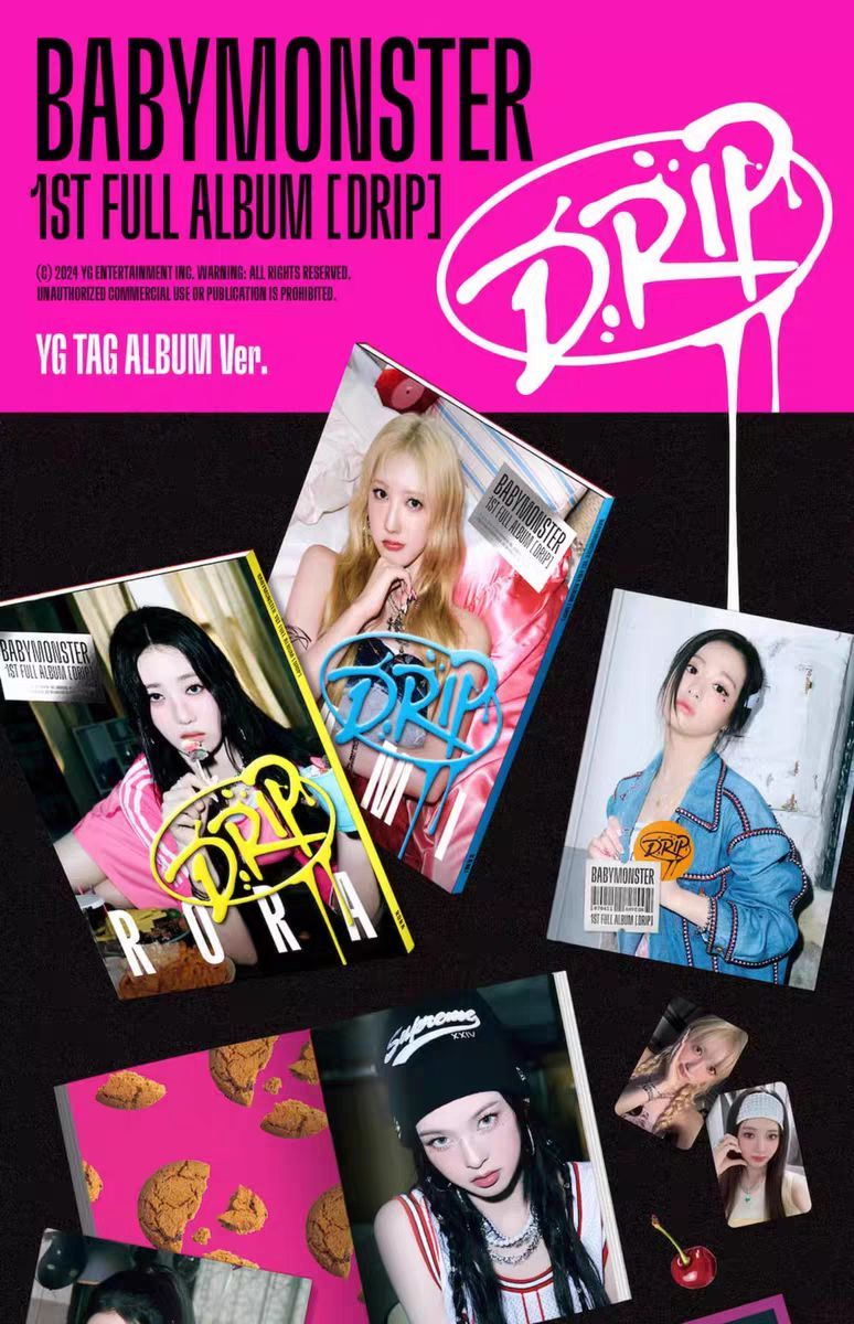 Альбомы BABYMONSTER - 1st FULL Album DRIP (YG TAG ALBUM Ver.) купить на OZON по низкой цене ...