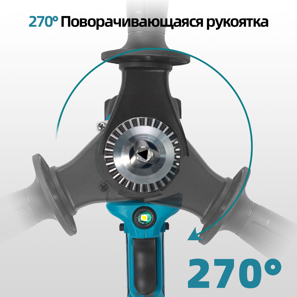 Аккумуляторный безщеточный шуруповерт 800 Нм, патрон 16 мм, 2 ...