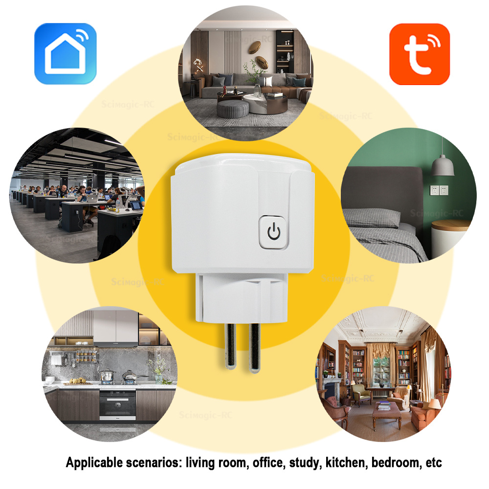 Умная беспроводная розетка, голWi-Fiосовое управление Alexa, таймер ...