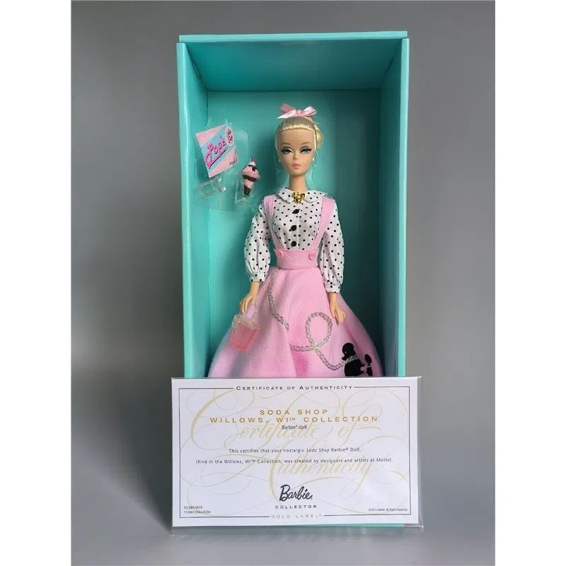Барби Barbie Soda Shop Лимитированная серия Gold Label Розовая пачка в ...