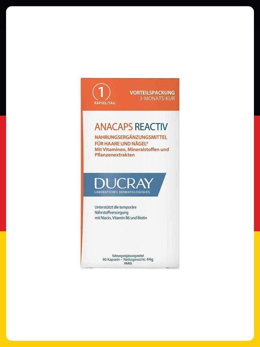 Пищевая добавка Ducray Anacaps Reactiv capsules, 90 capsules купить на ...