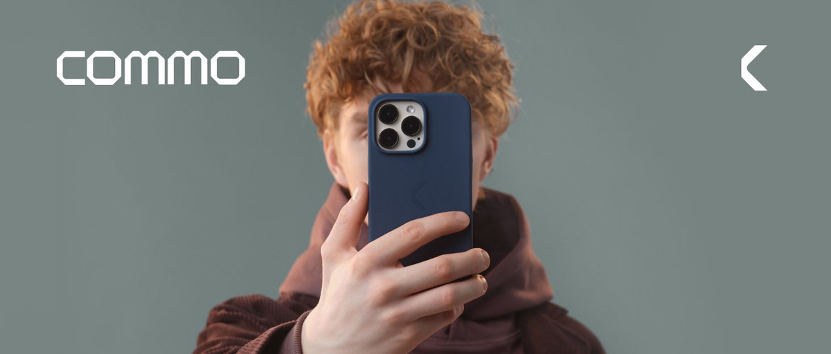 Прозрачный Чехол COMMO Clear для iPhone Air с поддержкой беспроводной ...