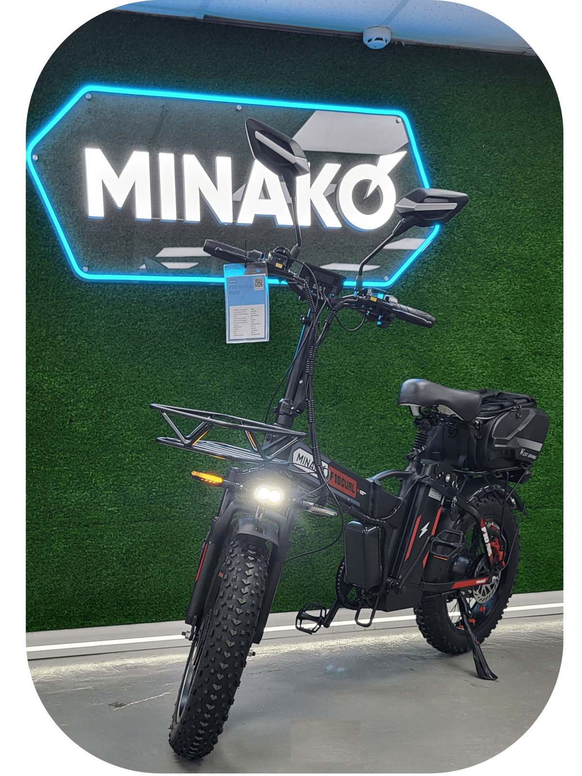 MINAKO Электровелосипед полноприводный F10 DUAL 1000W 48V/20Ah, Черный купить на OZON по низкой ...