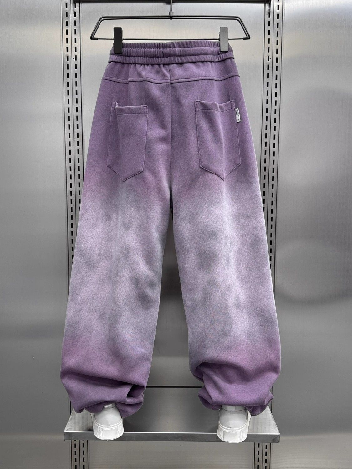 Джинсы Мужской MOOCIE фиолетовый меланж Хлопок, размер 56 свободный Шнуровка Средняя Китай На ...