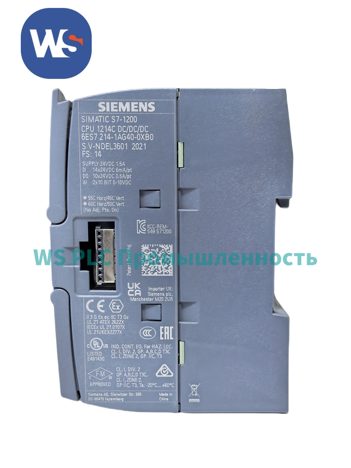 SIEMENS 6ES7214-1AG40-0XB0 совершенно новый SIMATIC S7-1200 CPU1214C ...