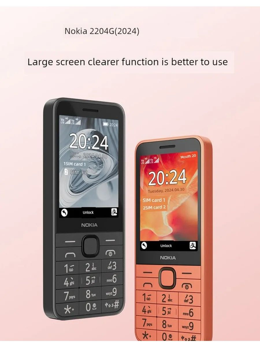 Мобильный телефон Nokia 220 4G, Dual Sim, 2.8", USB Type-C / Черный купить на OZON по низкой ...