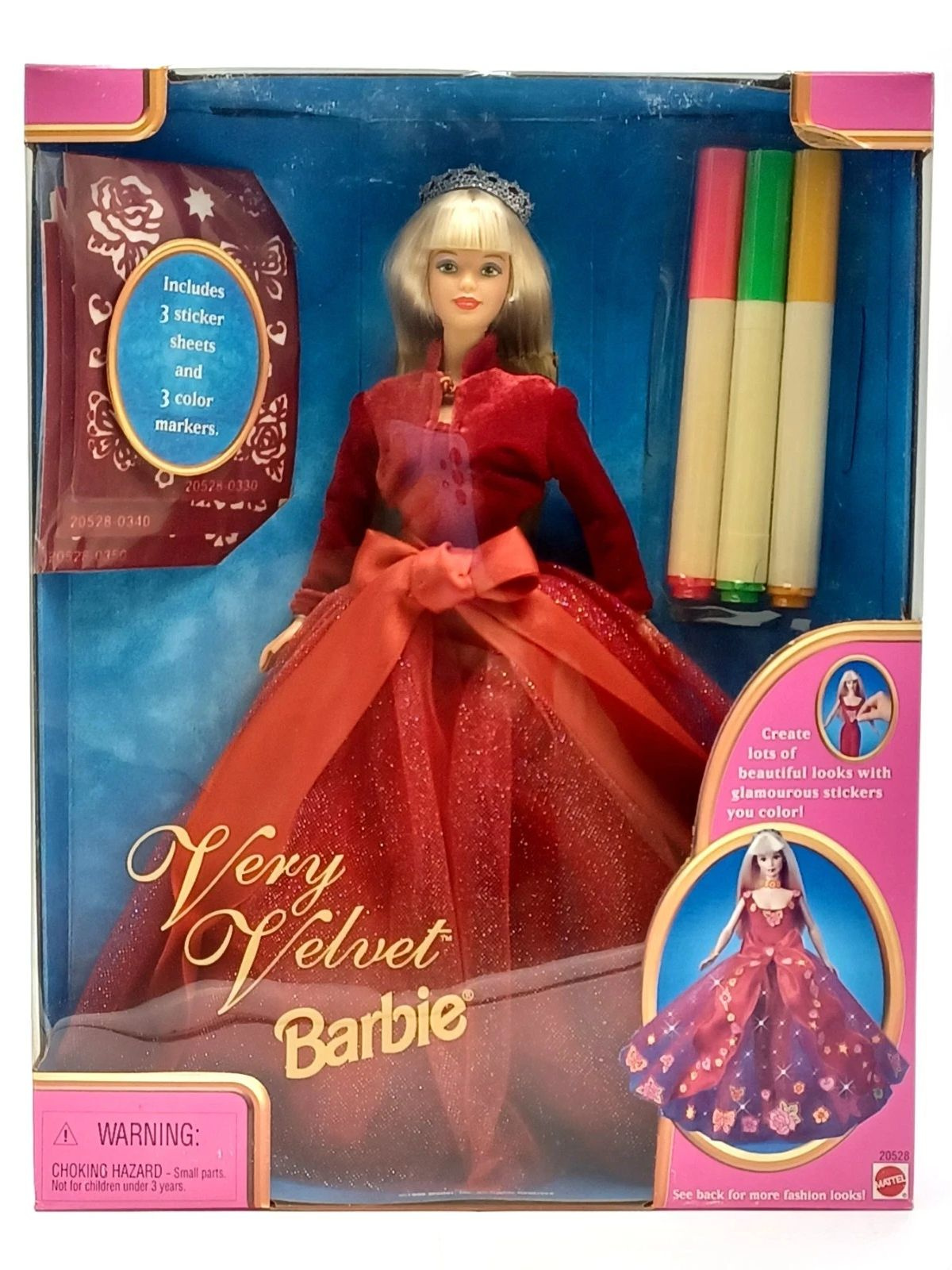 (1998) Very Velvet Barbie Puppe / Create Cool Fashion Looks / Mattel ...