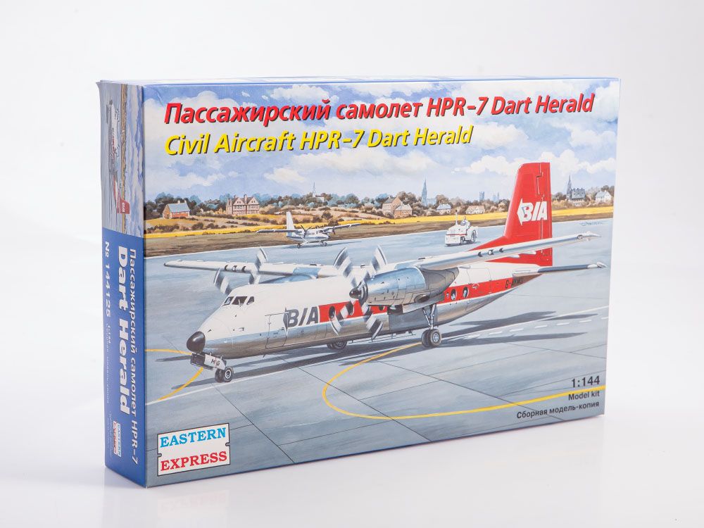 Сборная модель самолета Самолет Dart Herald BIA ЕЕ-144125, масштаб 1/ ...