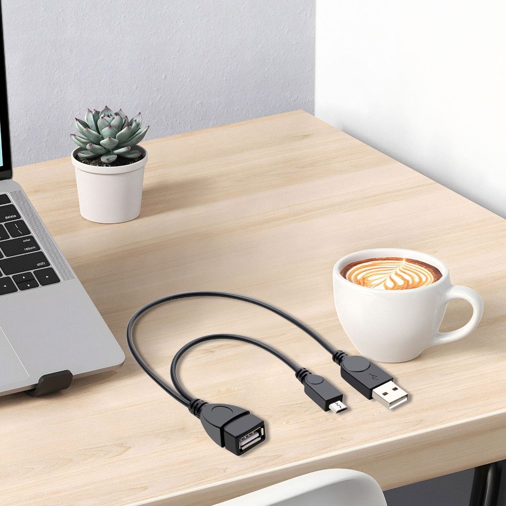 Кабель MicroUSB OTG с питанием купить на OZON по низкой цене (4317434539)