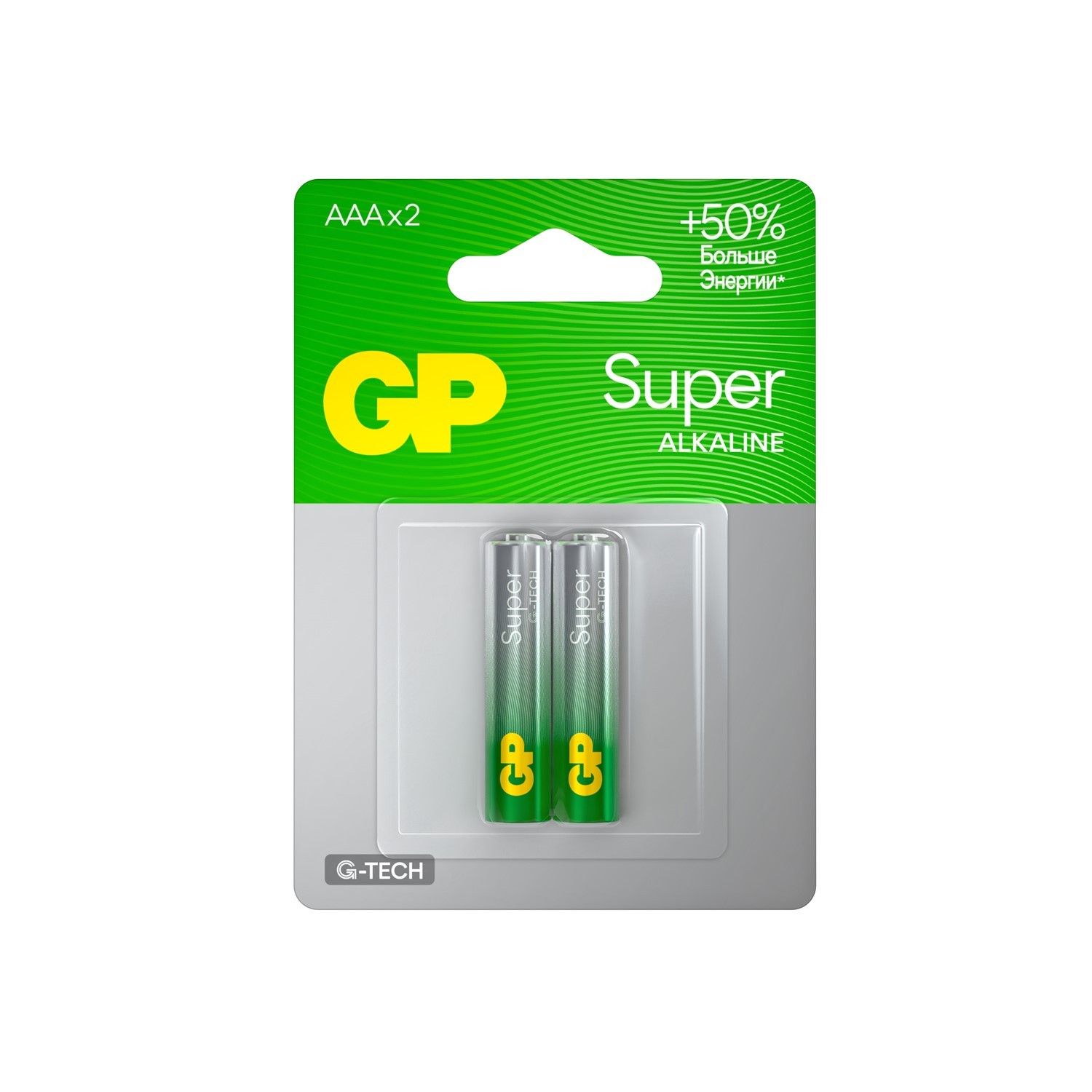 Gp Батарейка 24AA21 - 2CRSBC2 20 160 Super Alkaline G - Tech 2 шт. в уп ...