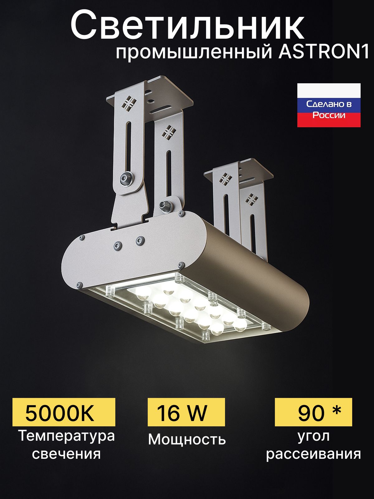 Светильник светодиодный промышленный ASTRON1, прожектор 90 гр купить на ...