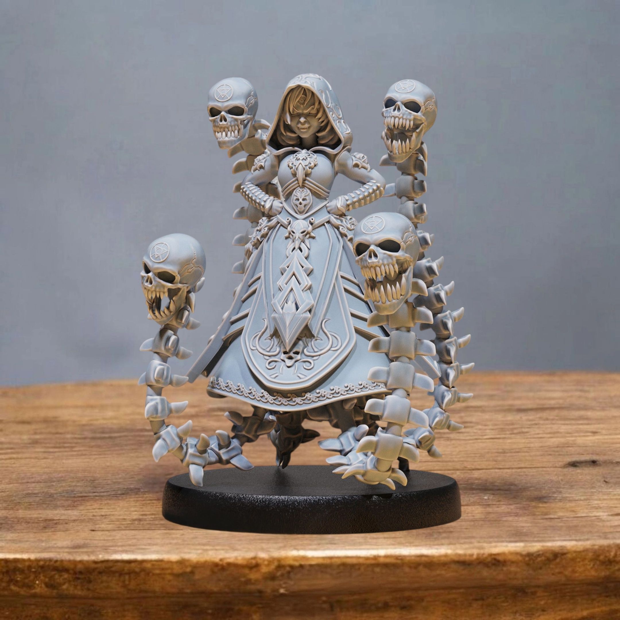Королева Лич Гном ( Gnome Lich Queen ) v1 миниатюра для настольных игр ...