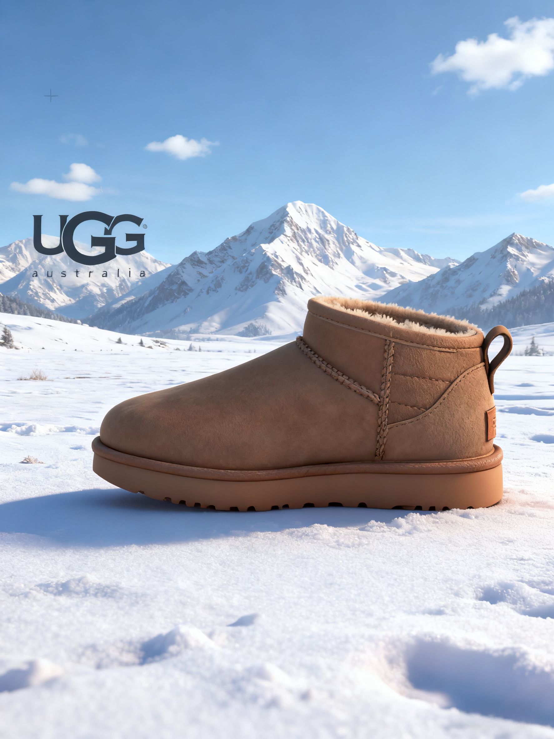 Угги Женский UGG камуфляж Синтетический мех На любой сезон Шнурки США ...