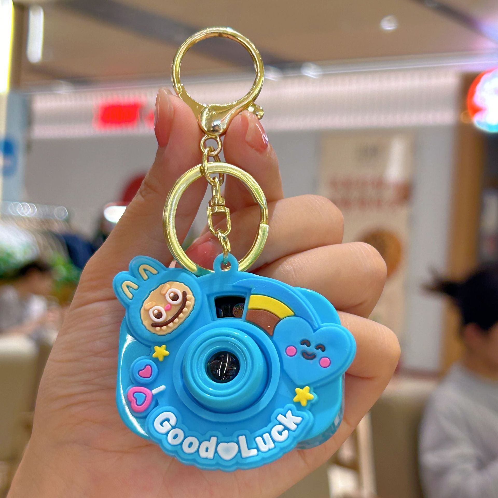 Брелок проектор с Pudding Dog милый брелок для ключей с проекцией фото ...