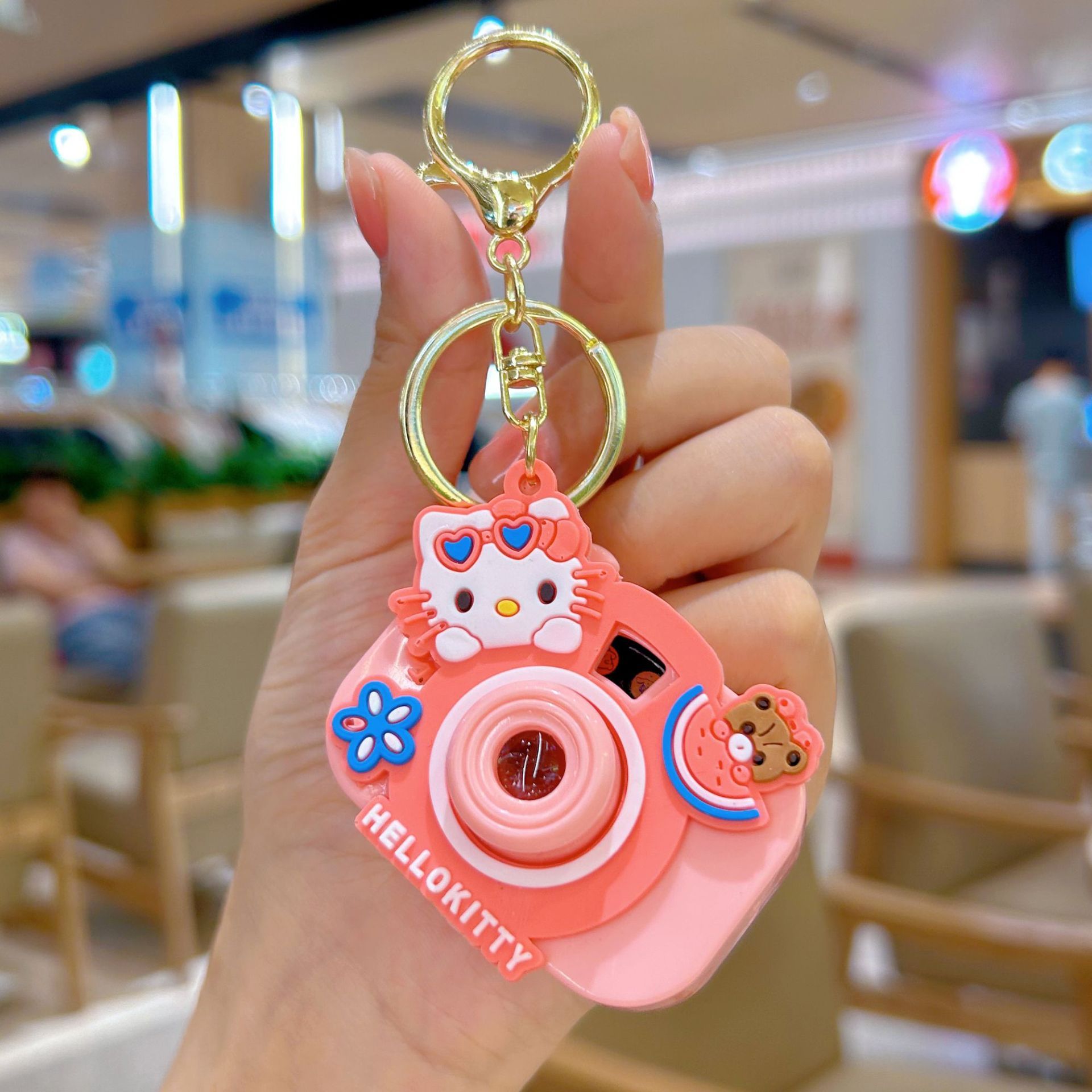 Брелок проектор с Pudding Dog милый брелок для ключей с проекцией фото ...