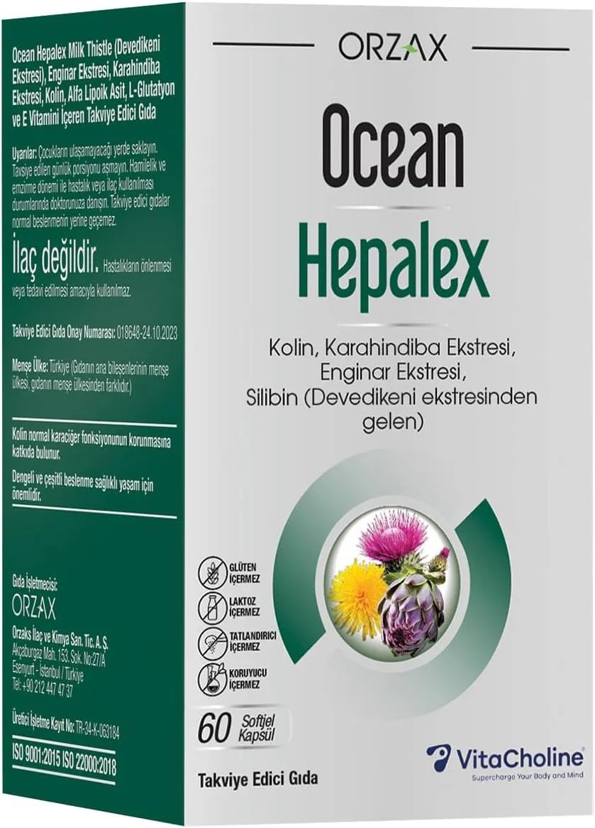 Orzax Ocean Hepalex 60 Softgels это спортивное питание турецкого ...