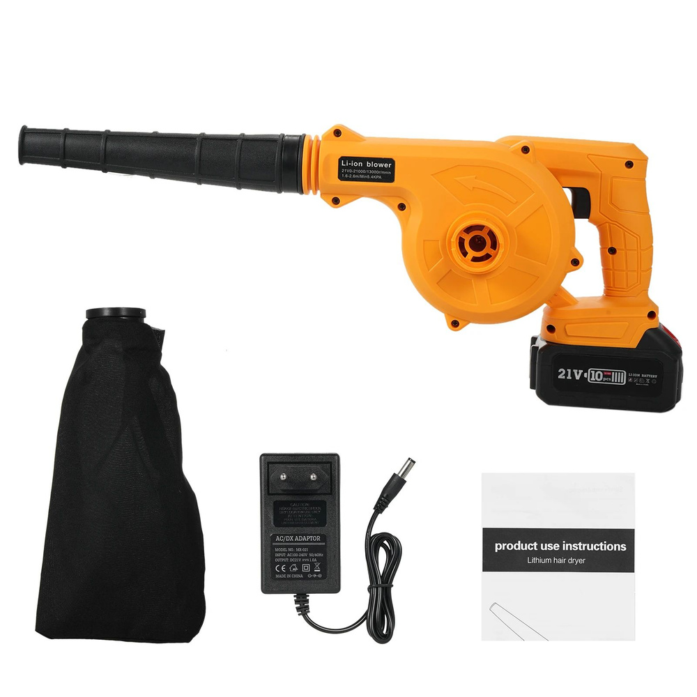 Перезаряжаемая литиевая Электрическая воздуходувка, 21 в, 3000 мАч ...