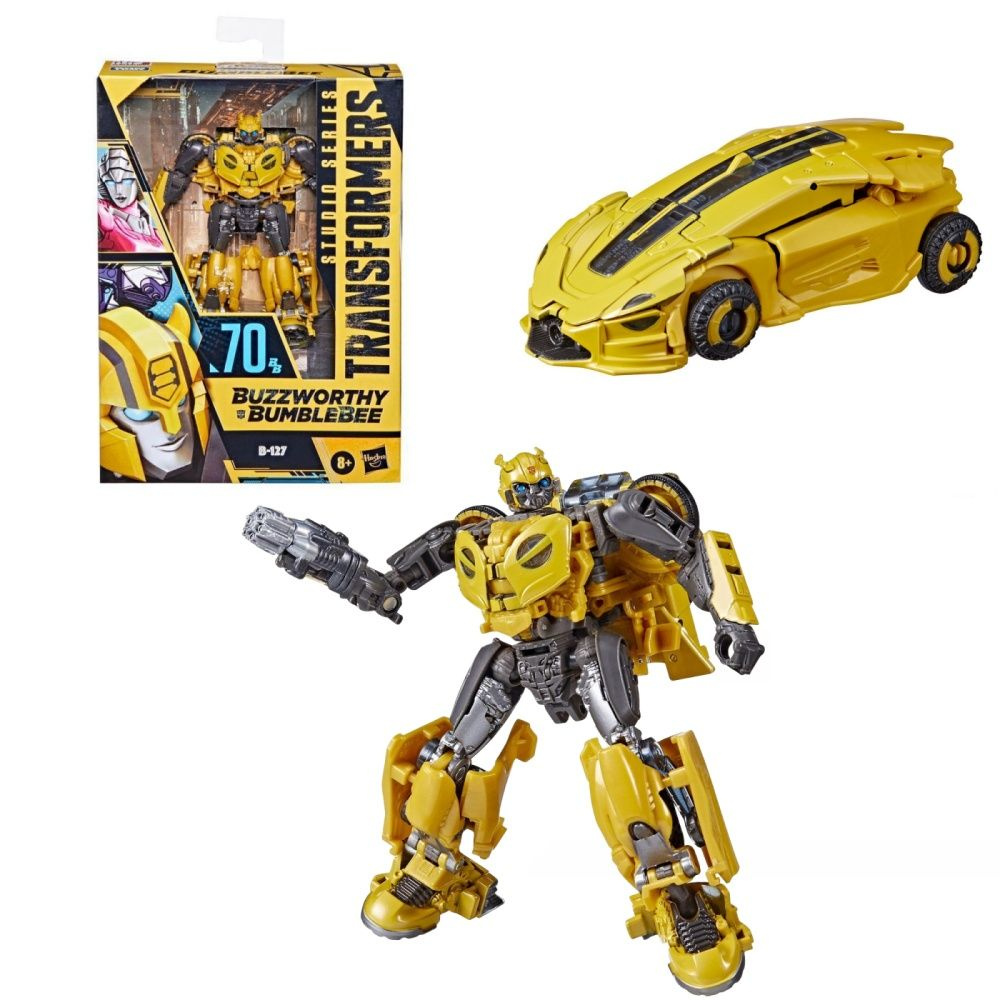 Трансформеры Hasbro Игрушка Studio Series Deluxe Class Buzzworthy Bumblebee SS-70BB B-127 ...