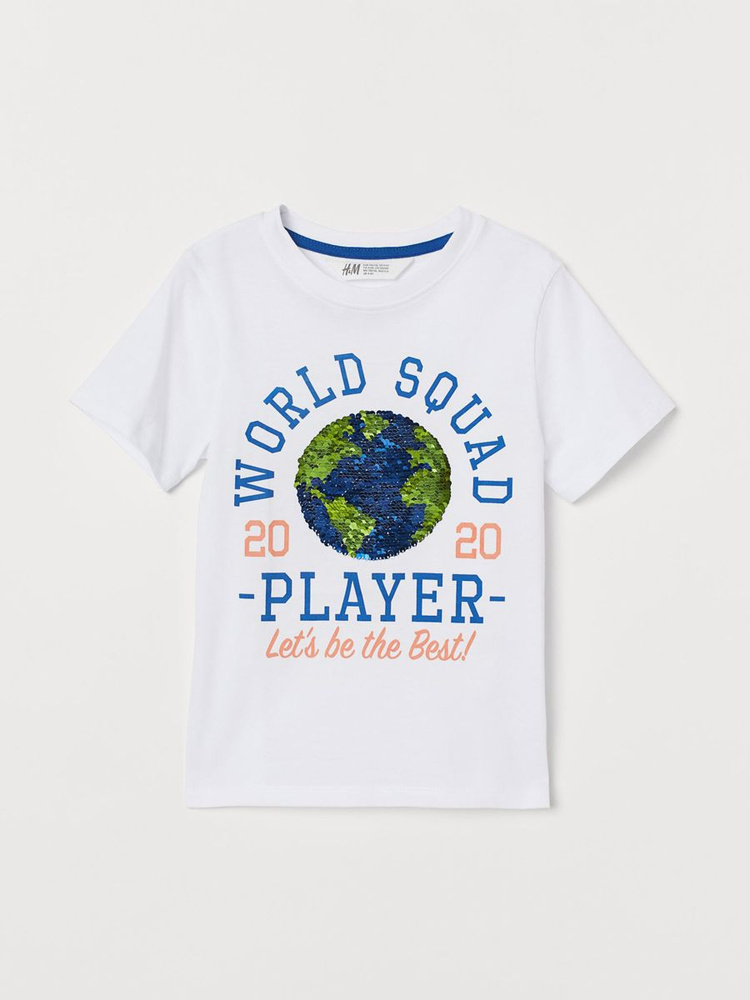 Футболка H&M, размер 104, цвет белый, хлопок 100% - купить по выгодной ...