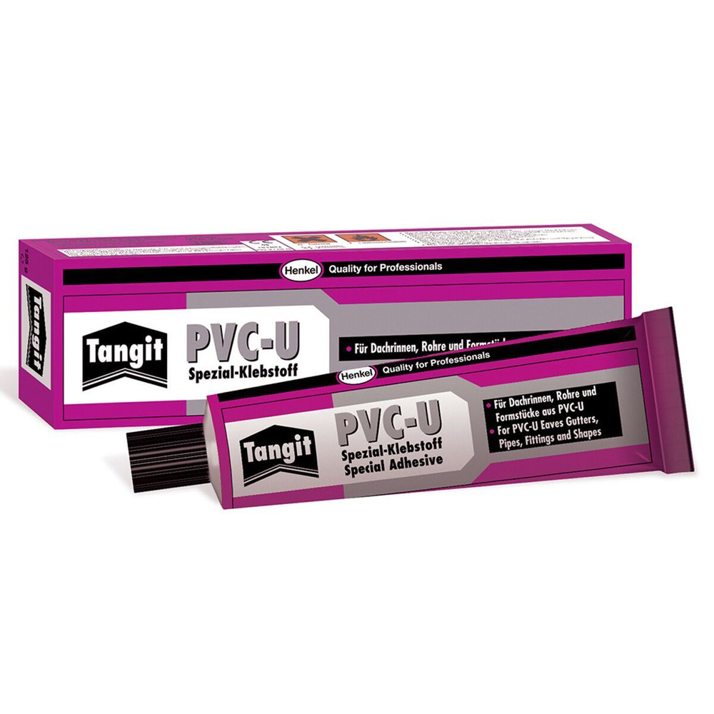 Tangit Клей PVC-U Клей для склеивания ПВХ труб, 125 г 125 мл 125 г, 1 ...
