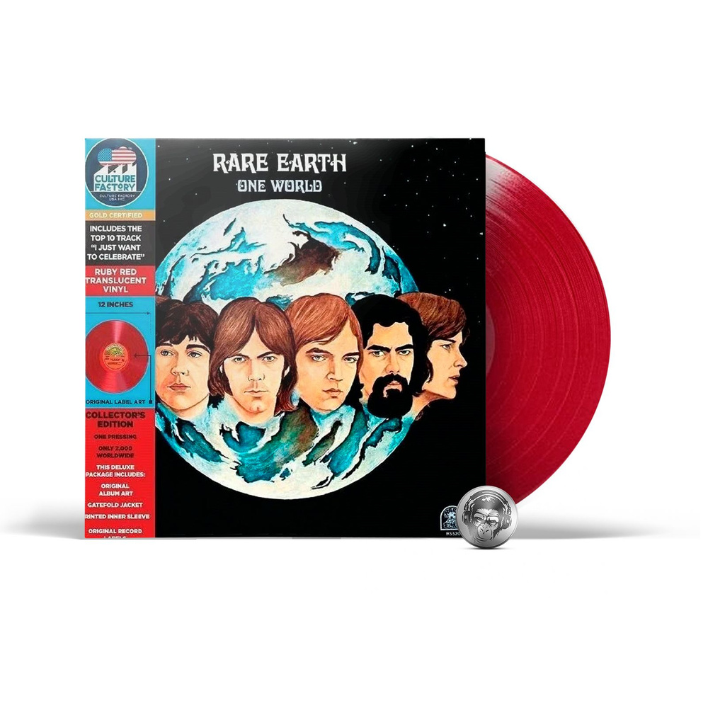 Виниловая пластинка Rare Earth - One World (coloured) (LP) 2021 Ruby Red Translucent, Limited ...