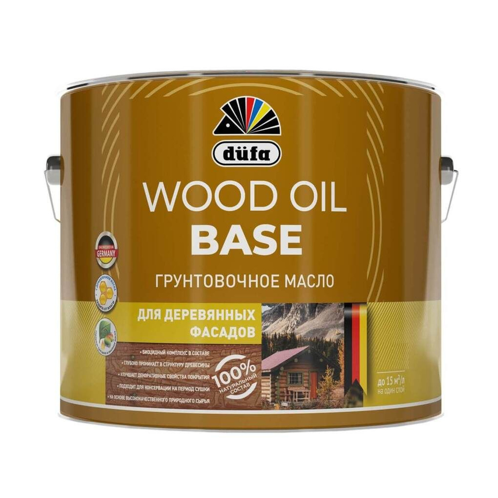 Масло грунтовочное для деревянных фасадов Dufa Wood Oil Base (2л ...