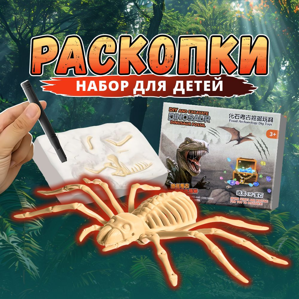 Раскопки для девочек и для мальчиков скелет паука - купить с доставкой ...