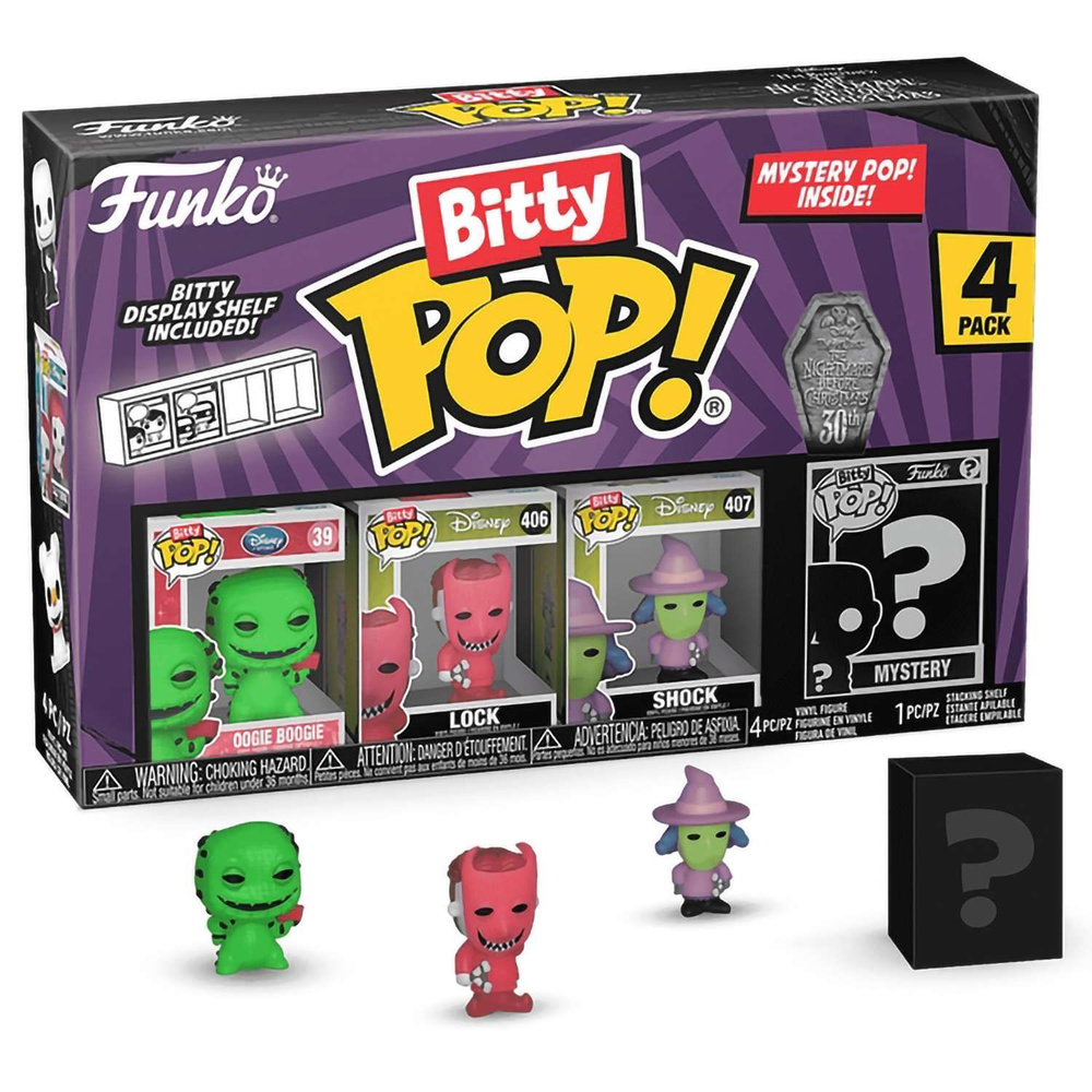 Набор фигурок Funko Bitty POP! Disney TNBC S1 Oogie Boogie+Lock+Shock ...