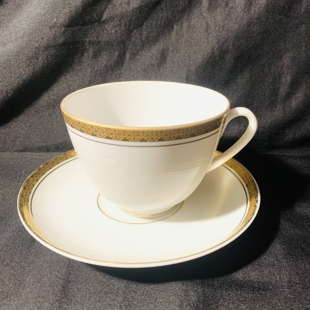 фарфоровая чайная пара Золотая Лента ЛФЗ купить на Ozon по низкой