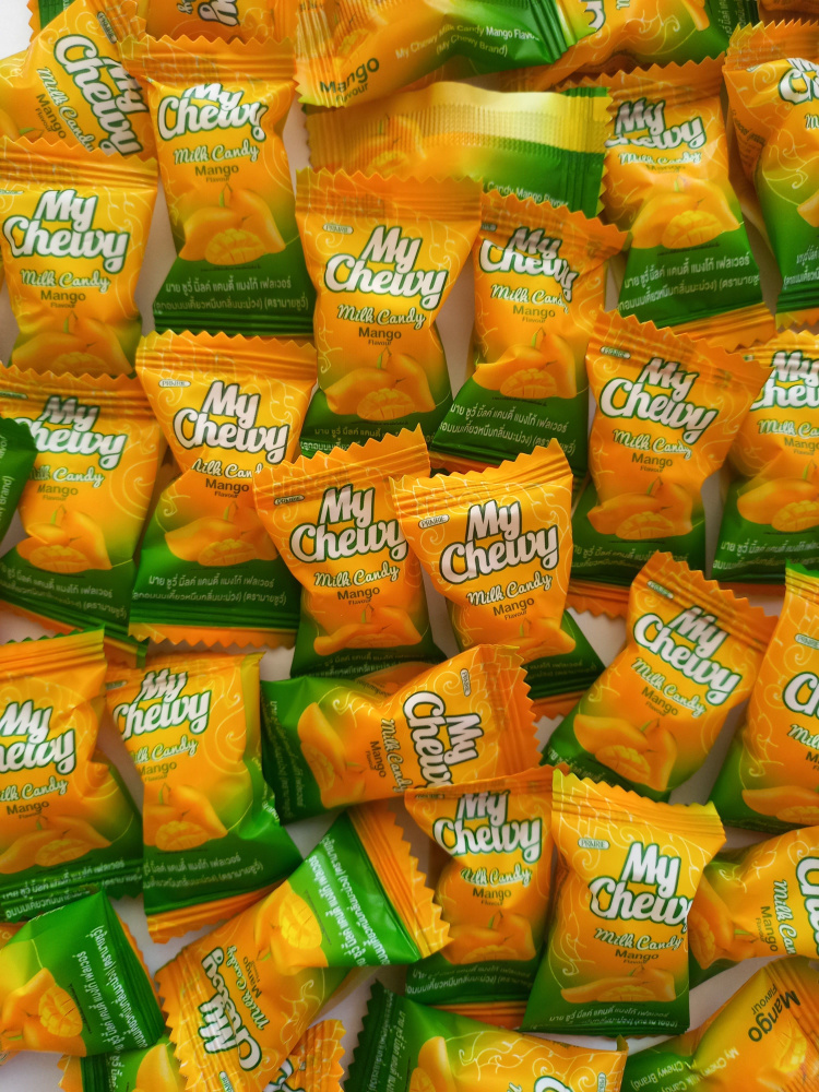 100 грамм! My Chewy candy Манго! Тайские жевательные конфеты Mango ...